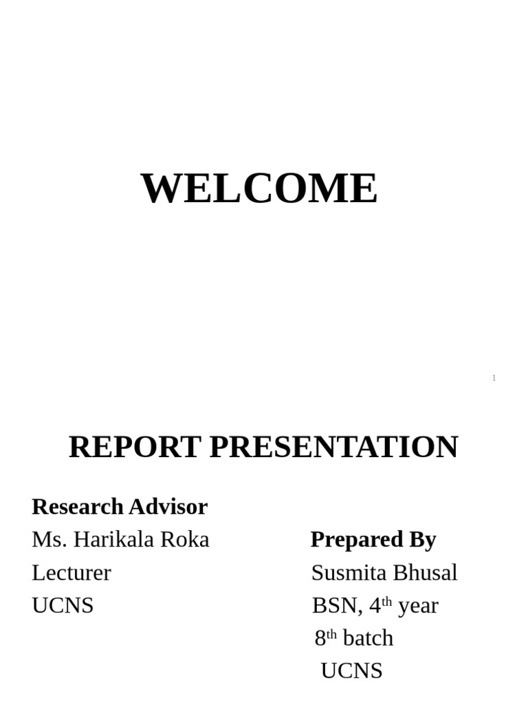 Susmita Final Report Presentation | PDF