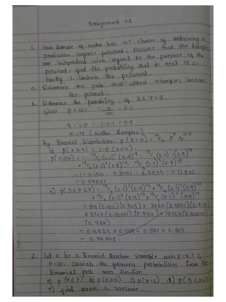 Maths Assignment 2 | PDF