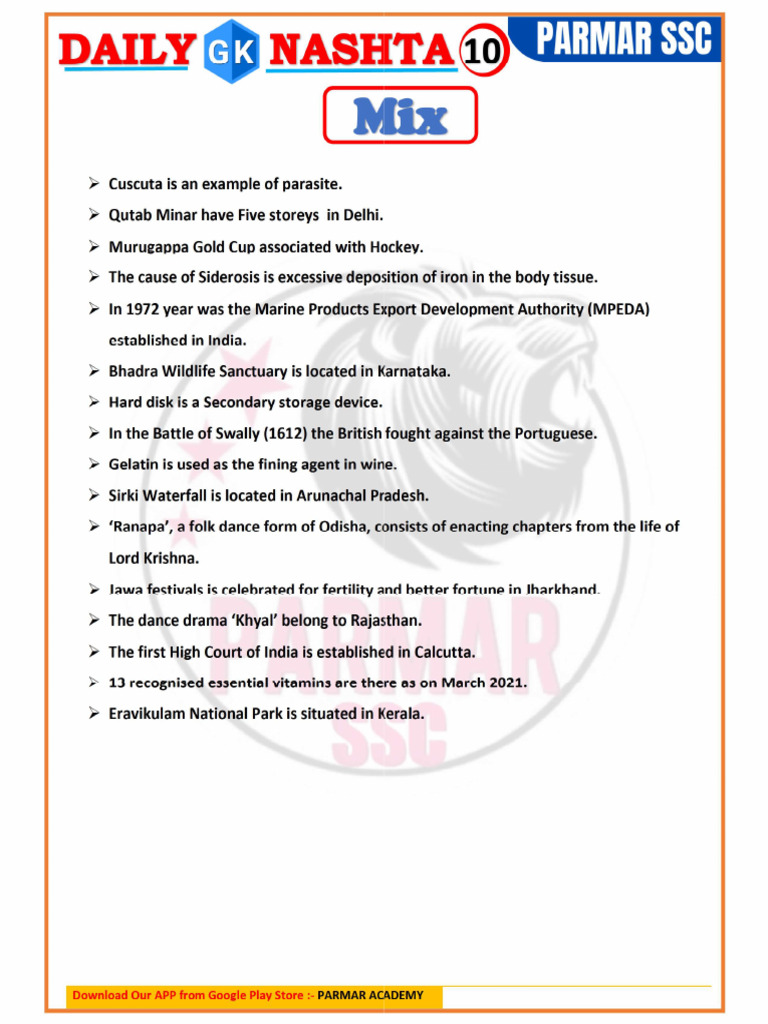 GK Nasta - 10 - Mix - Format | PDF