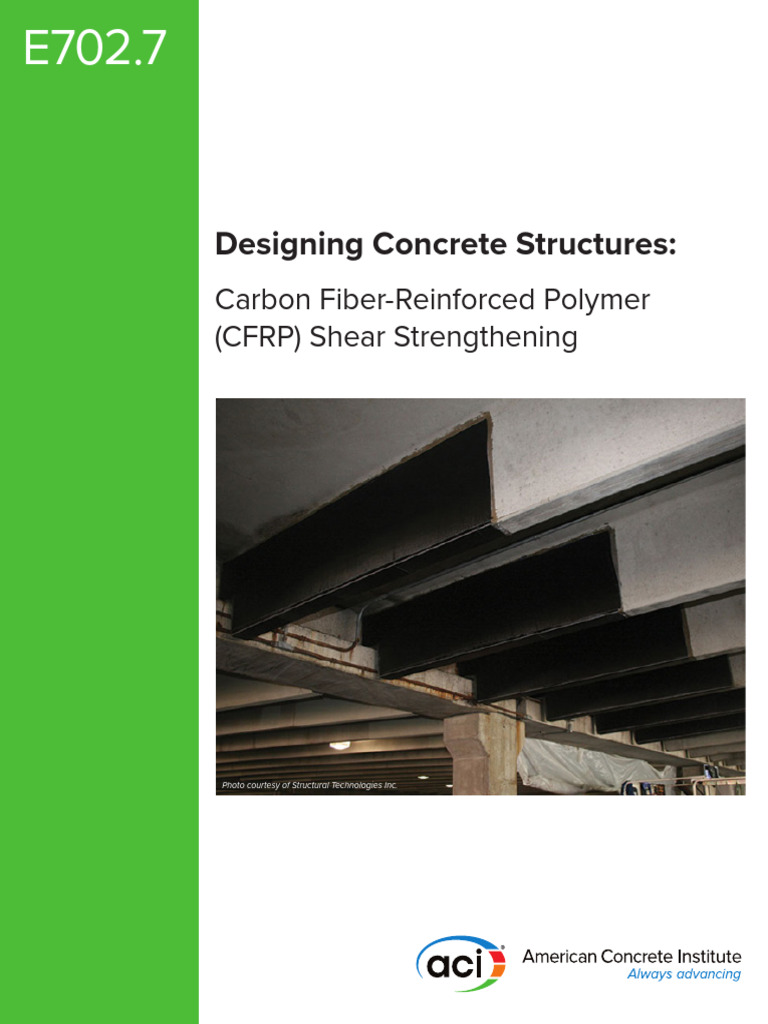 ACI E702.7-22 Designing Concrete Structures Carbon Fiber-Reinforced ...
