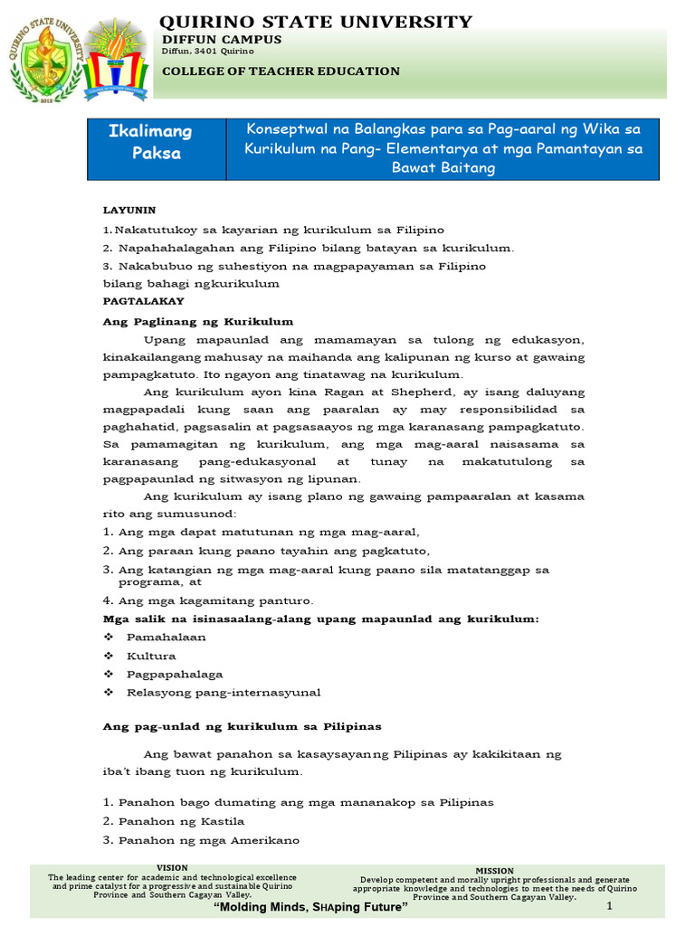 Modyul - 5. Educ 105 | PDF