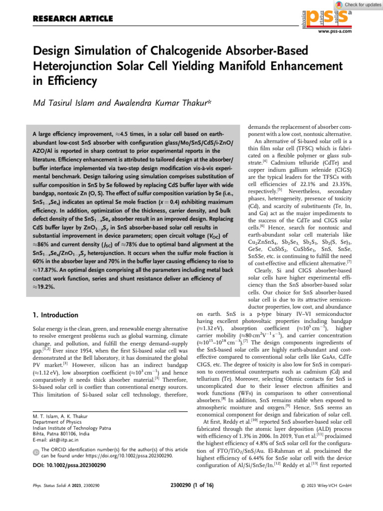 Physica Status Solidi A | PDF