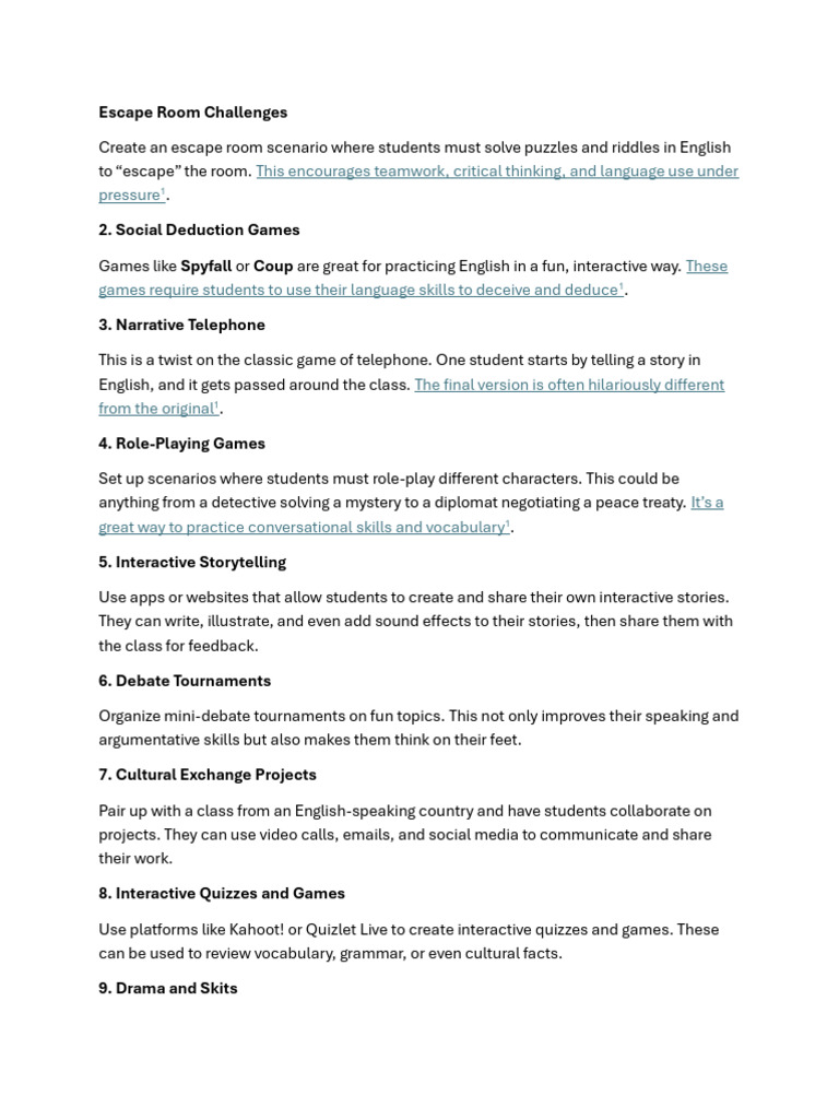Escape Room Challenges | PDF