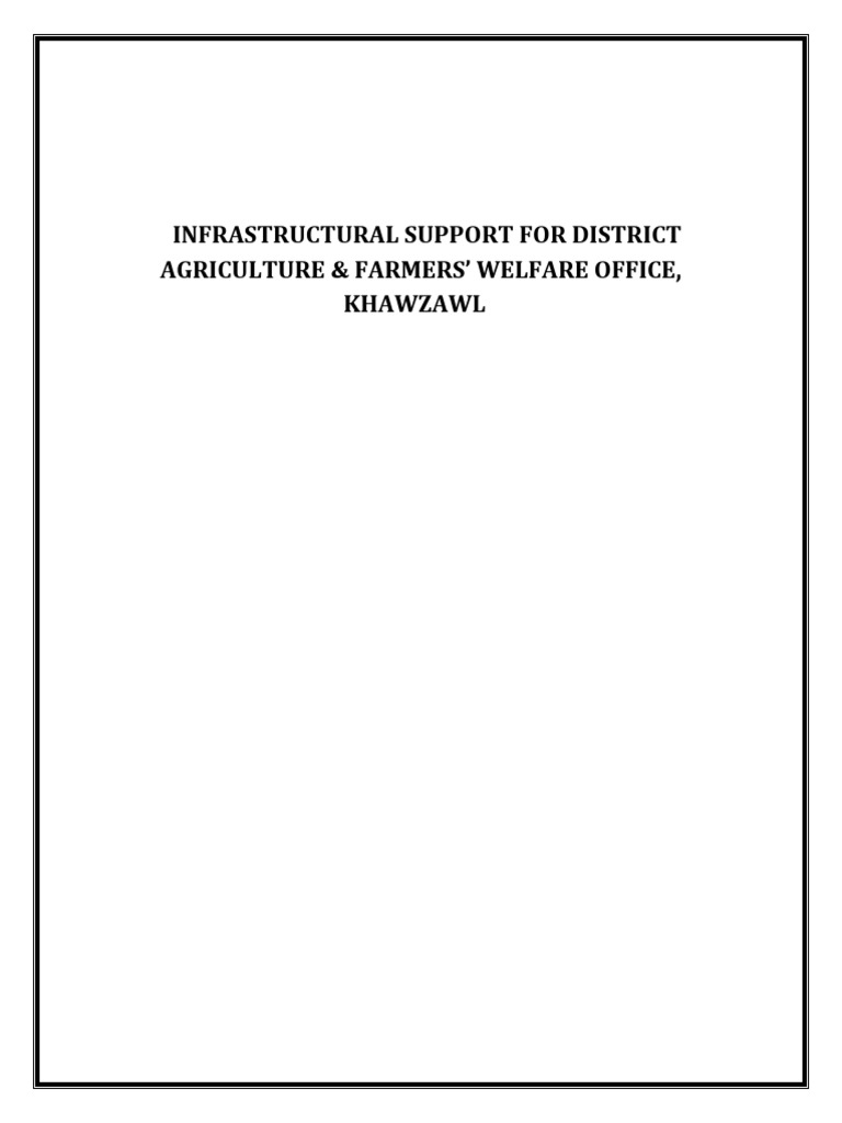 Infrastructure For DAO, Khawzawl Full | PDF