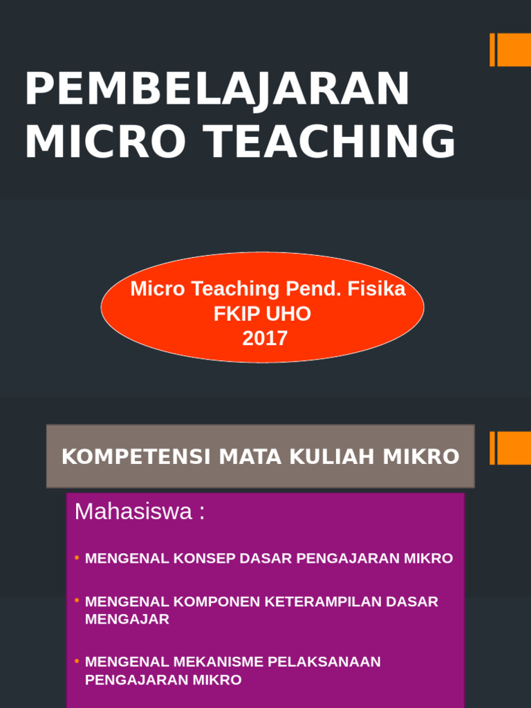 Pembelajaran Micro Teaching | PDF