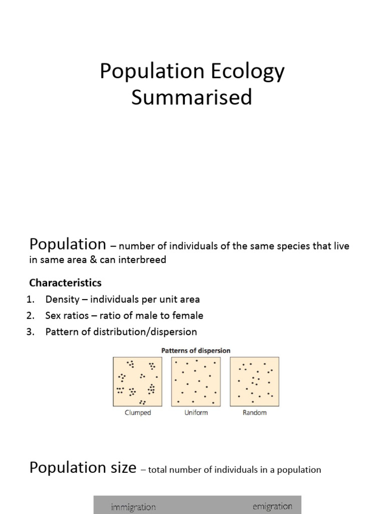 Population Ecology Summary.pptx | PDF