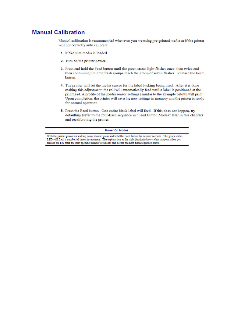 Zebra GK420 - Reset Manual | PDF