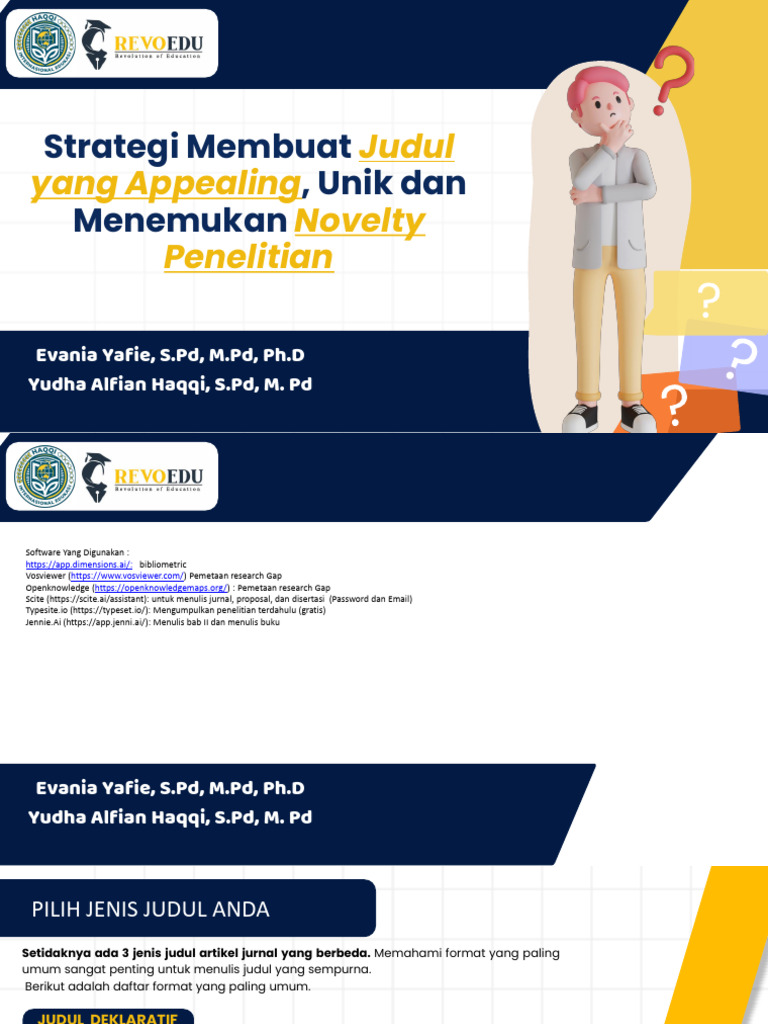 Strategi Menemukan Novelty Penelitian | PDF | Karier & Perkembangan ...