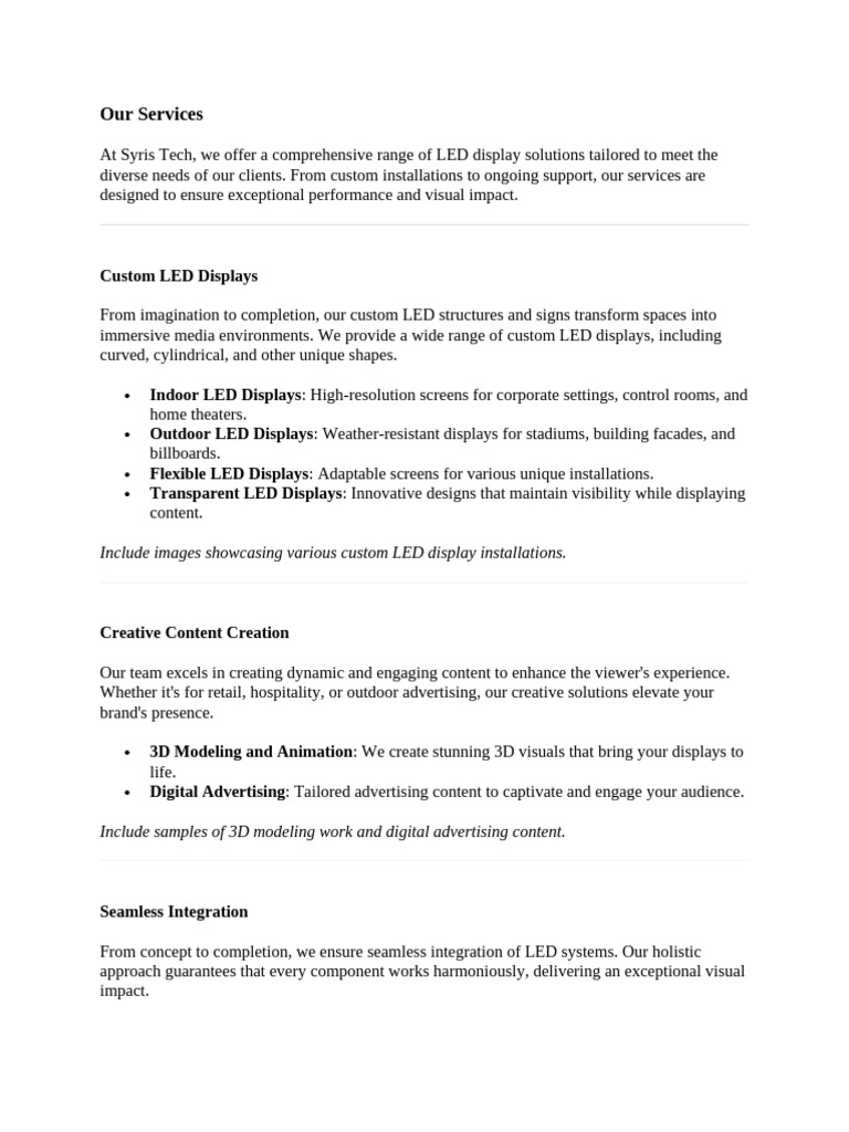 Our Services | PDF
