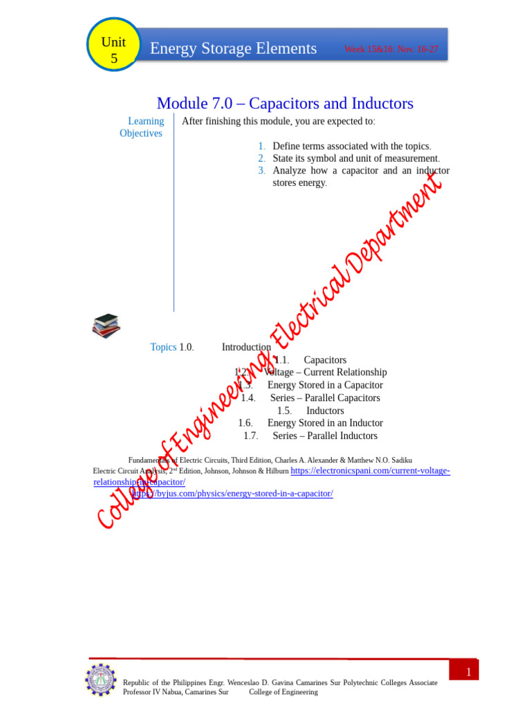 Capacitor Module 2023 | PDF