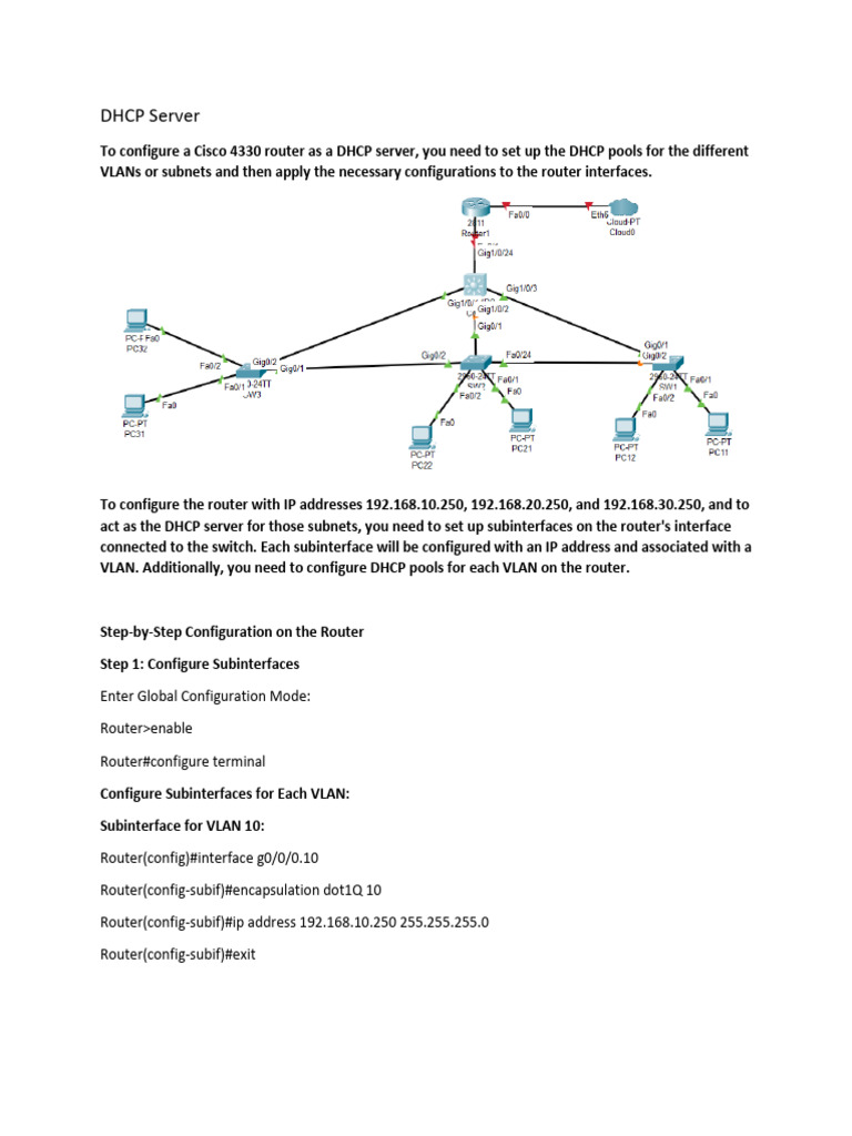DHCP Server | PDF