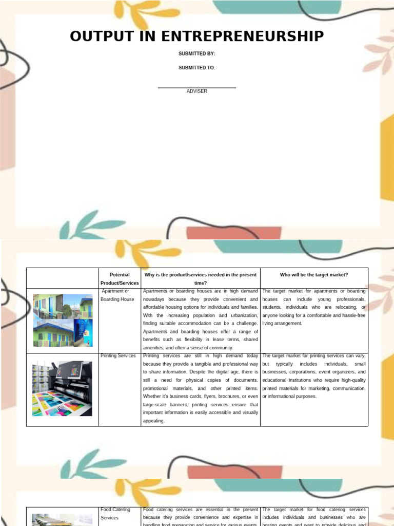 ENTREPRENEURSHIP | PDF