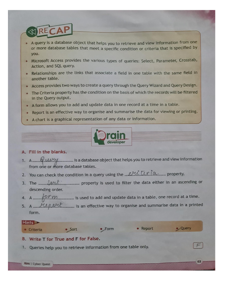 Chapter 4 - Working With Queries, Forms and Reports | PDF