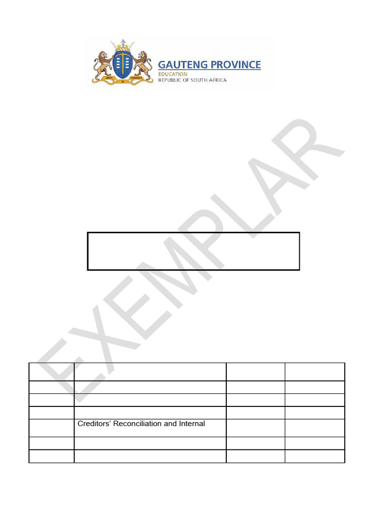 Gr10 ACC P1 (ENG) June 2022 Question Paper | PDF