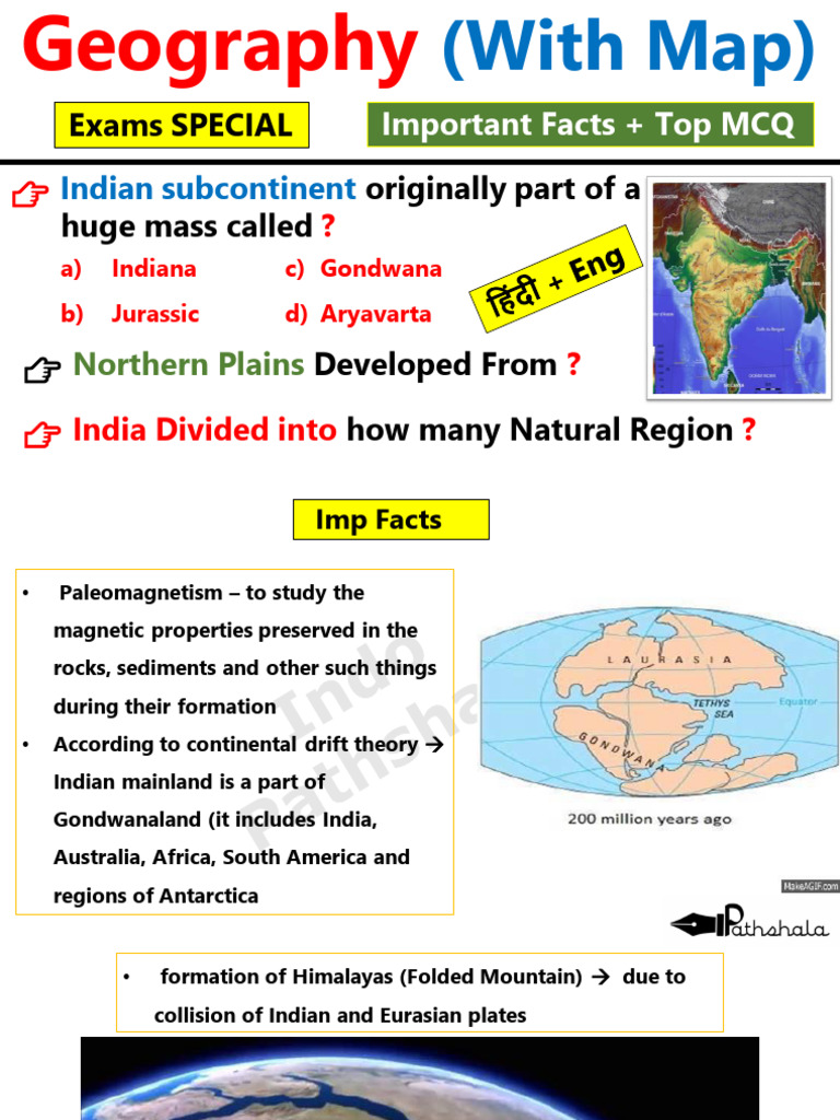 Geography With Map (Part-2) | PDF