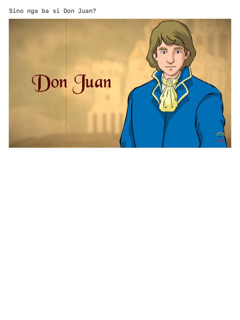 Sino Nga Ba Si Don Juan | PDF