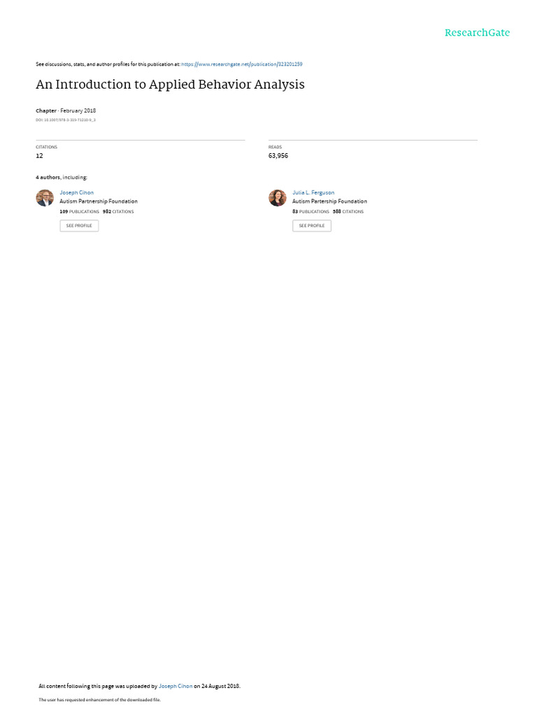 Introduction To ABA | PDF