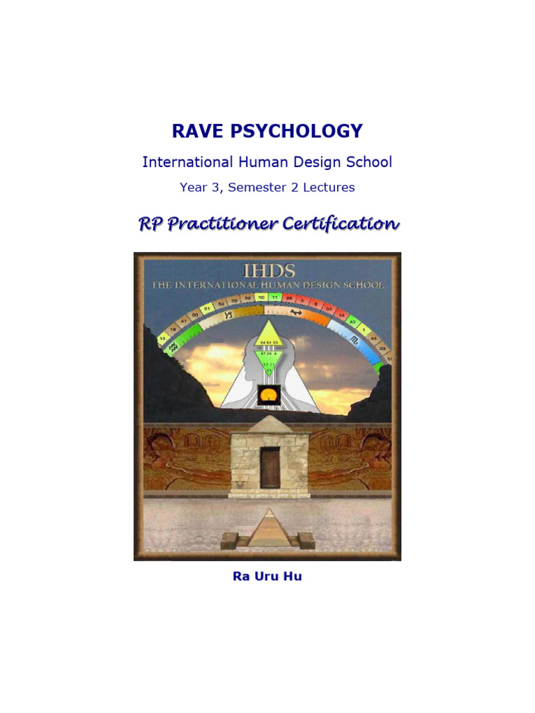 Human Design Rave Psychology Year 3 Semester 2 | PDF