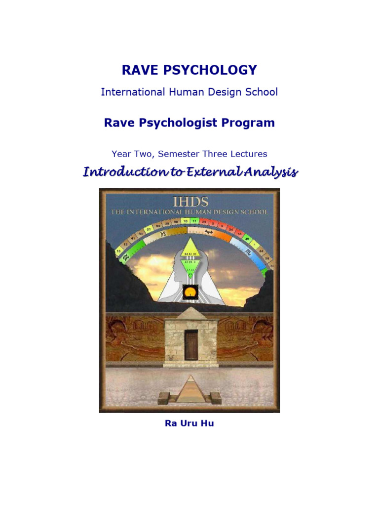Human Design Rave Psychology Year 2 Semester 3 | PDF