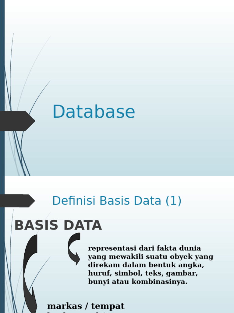 1-Pengantar Basis Data | PDF