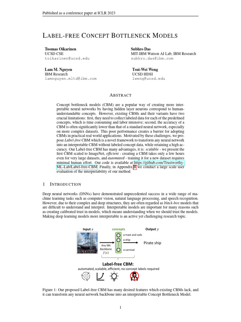 2023_ICLR_label free concept bottleneck models | PDF 2023_ICLR_label free concept bottleneck models | PDF