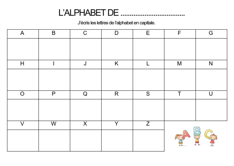 Alphabet en capitale | PDF