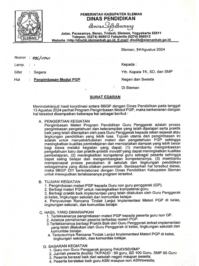 Pengimbasan Modul PGP | PDF