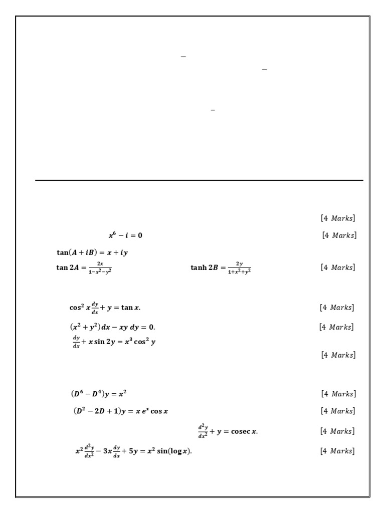Engineering Mathematics II | PDF | Applied Mathematics | Mathematical ...