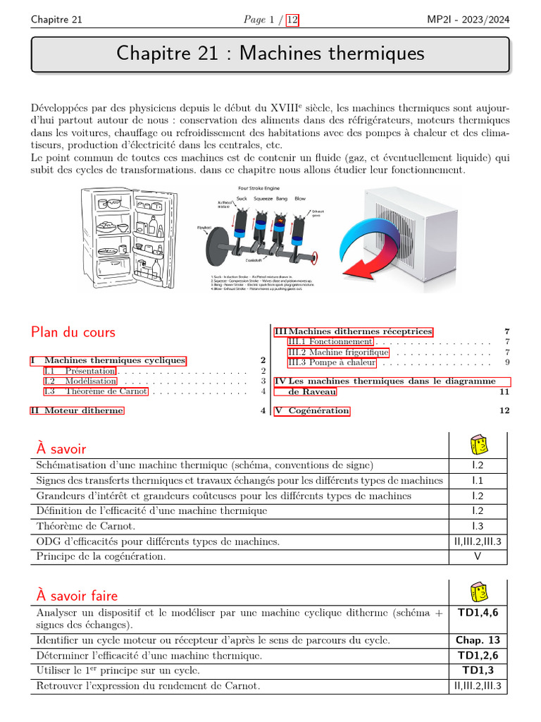 TP 1 Machines Thermique | PDF