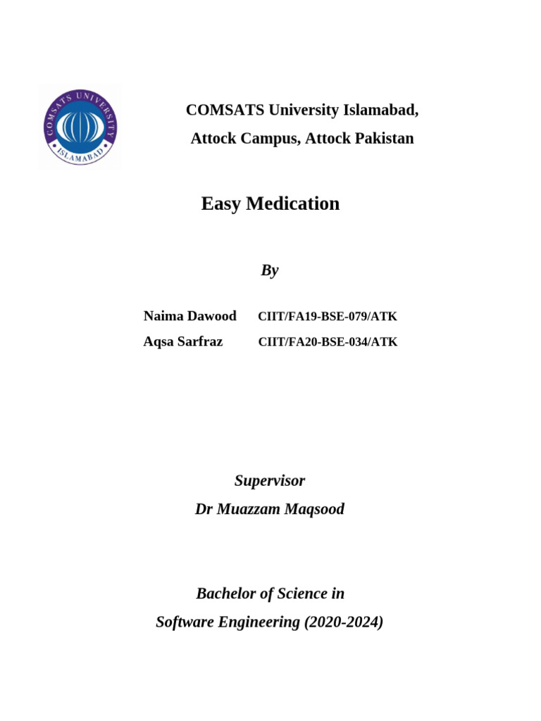 COMSATS University Islamabad | PDF