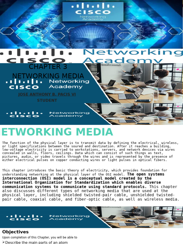 CS 403 Networking Media | PDF | Electric Current | Electric Power