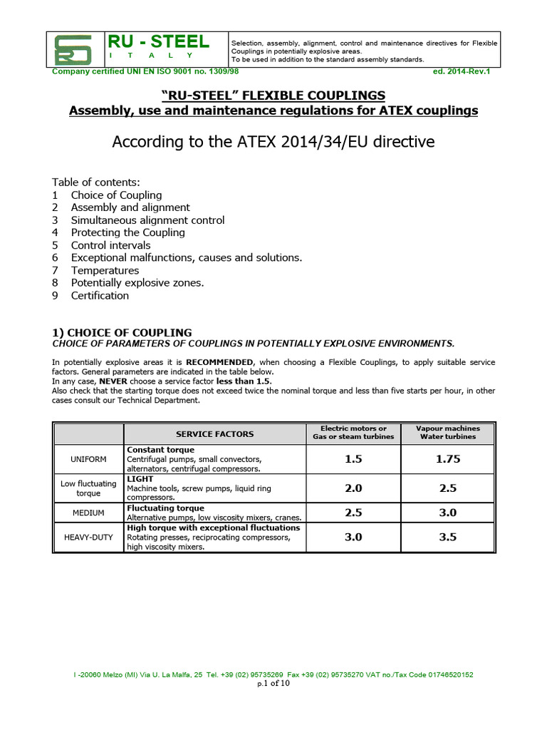 Fascicolo Lamellari-Atex ENG - 2020 Ed. 0 | PDF