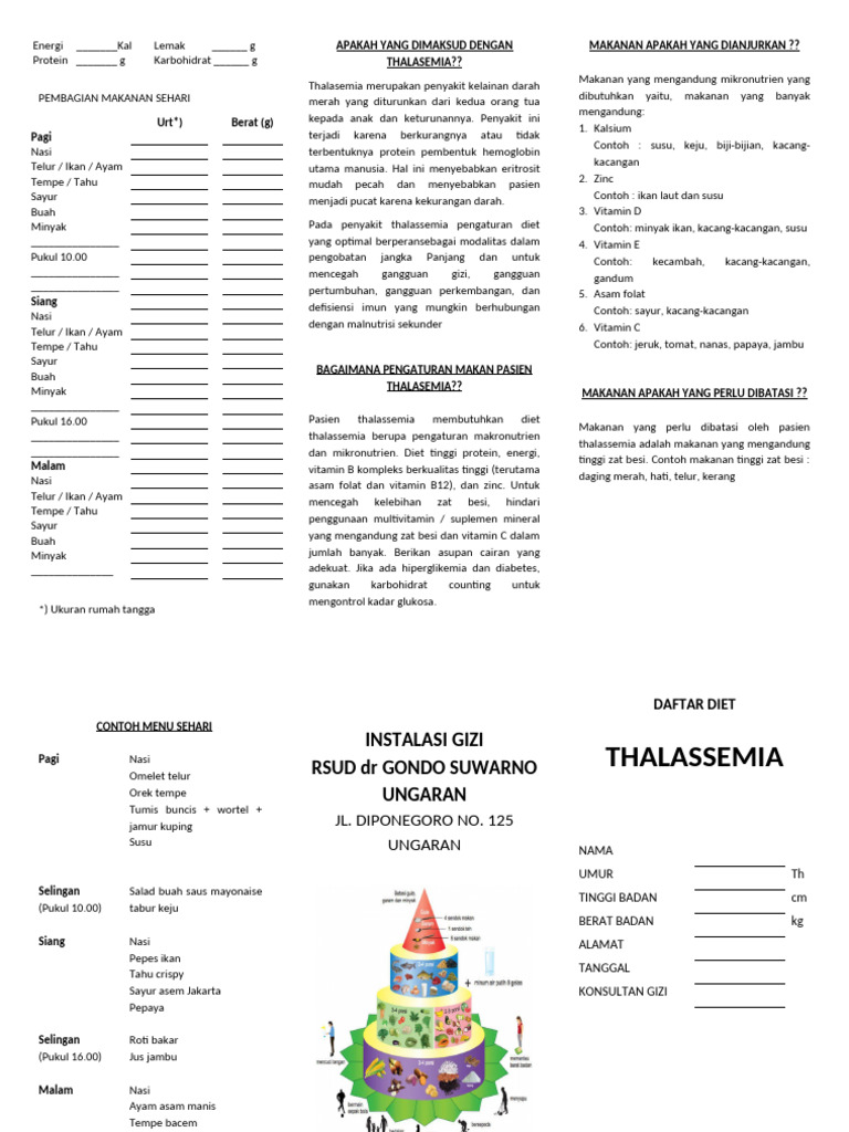 LEAFLET THALASEMIA-ambar | PDF