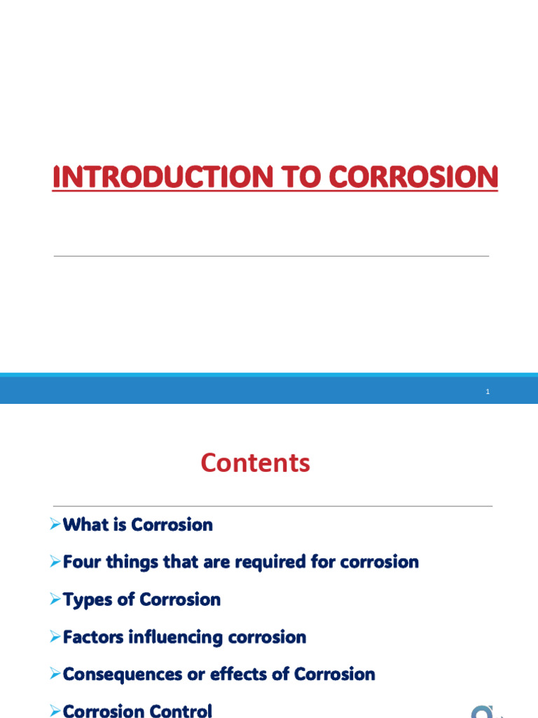 Corrosion and Its Types | PDF