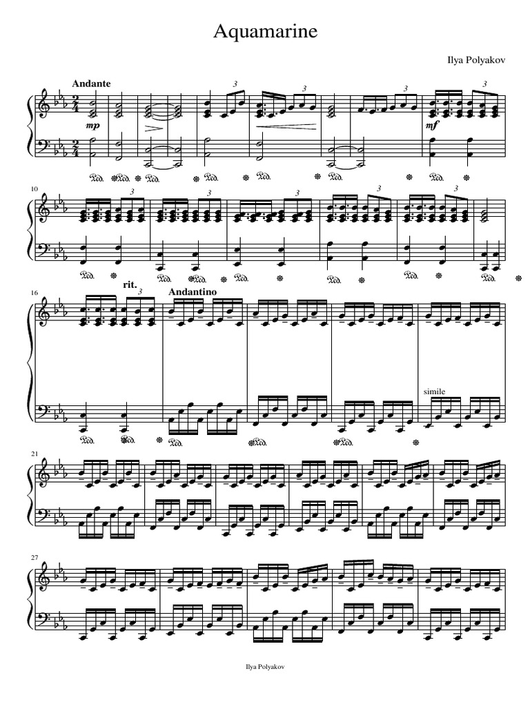 Ilya Polyakov - Aquamarine | PDF