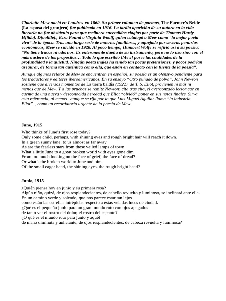 Charlotte Mew | PDF