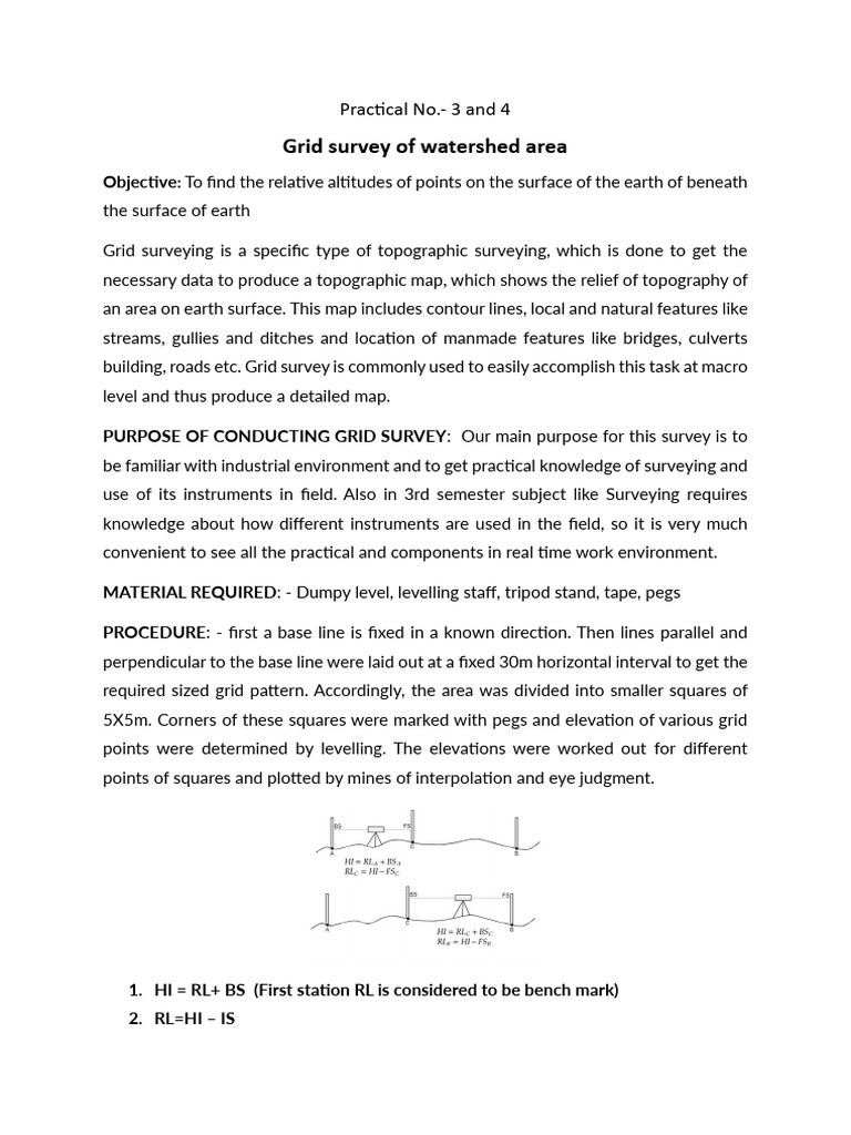 3, 4 Grid Survey | PDF