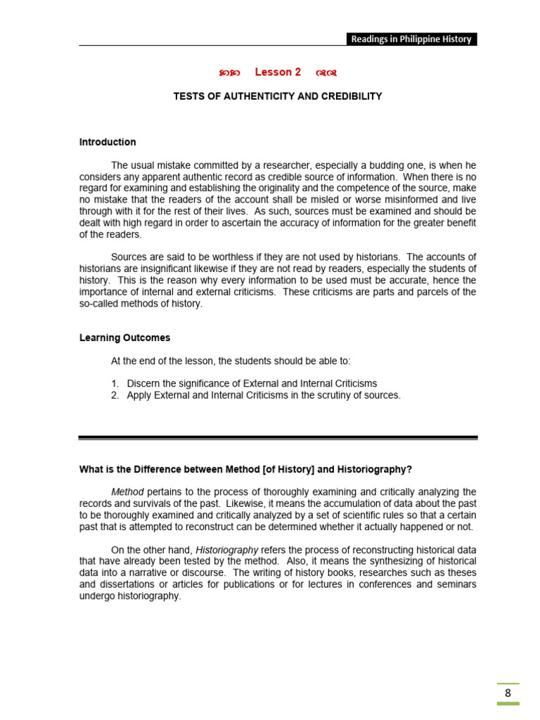 RPH - Unit 1, Lesson 2 | PDF
