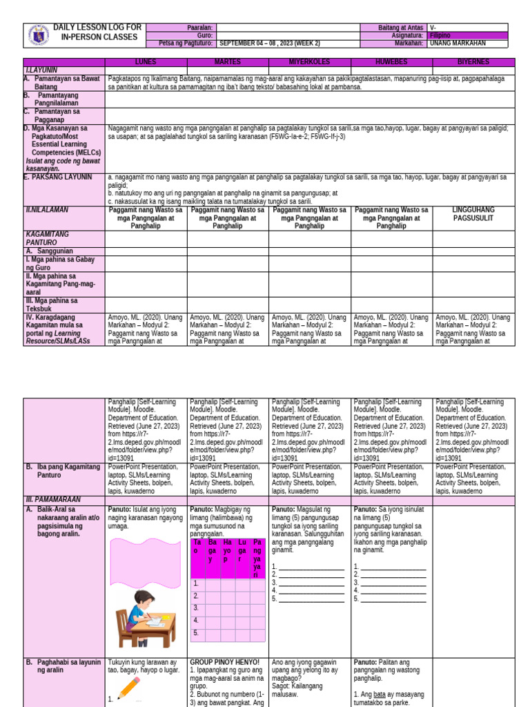 Week 2 Filipino5 | PDF