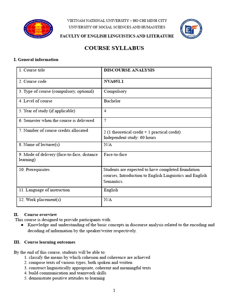 Revised-DISCOURSE ANALYSIS - 45t (Apr2021) - DP - FINAL | PDF