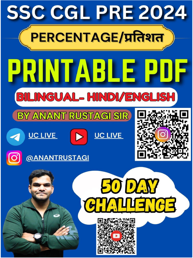 Percentage - All Pyq's | PDF