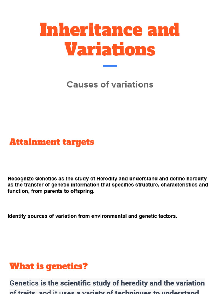 Causes of Variations | PDF