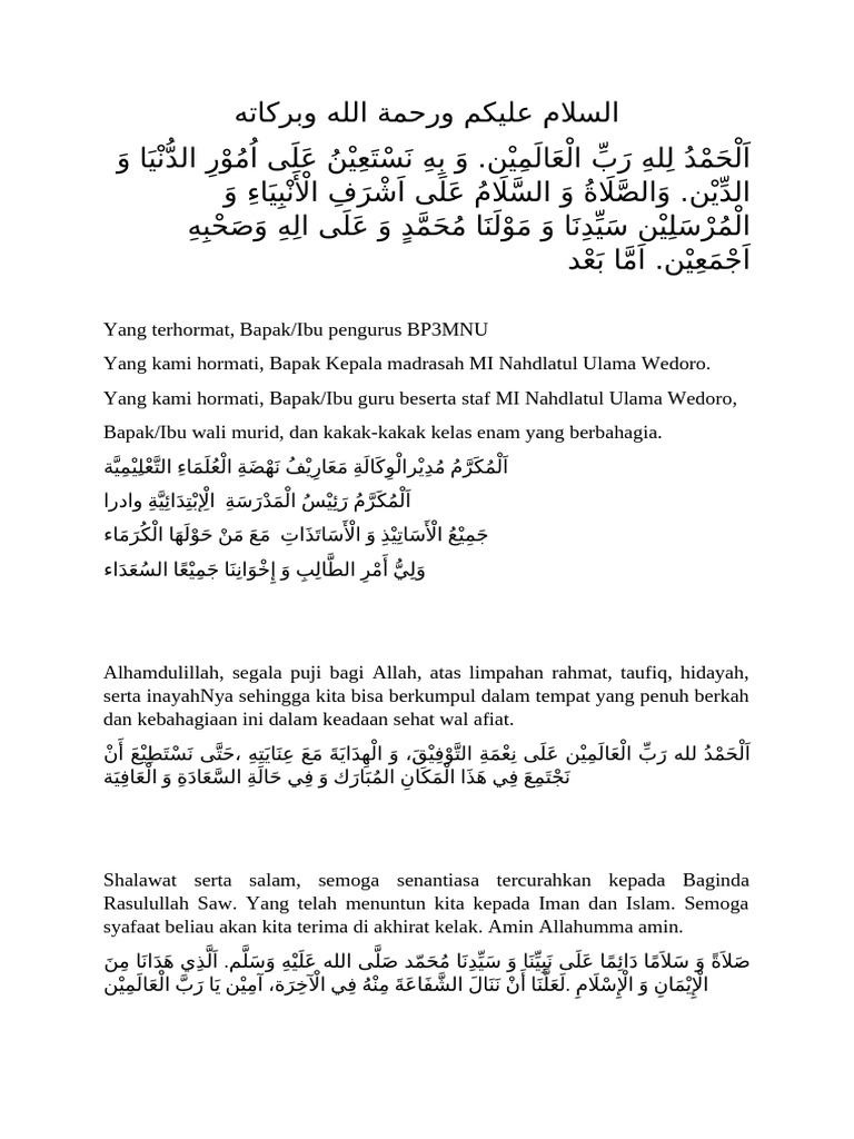 Teks MC Indo - Arab - 101215 | PDF