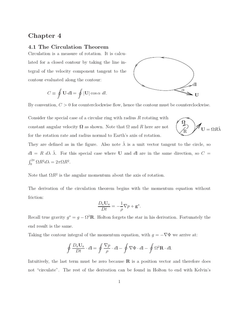Circulation Theorem | PDF