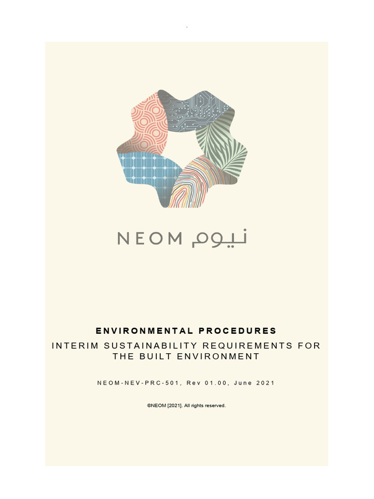 NEOM-NEV-PRC-501-01.00-Interim Sustainability Requirements For The ...