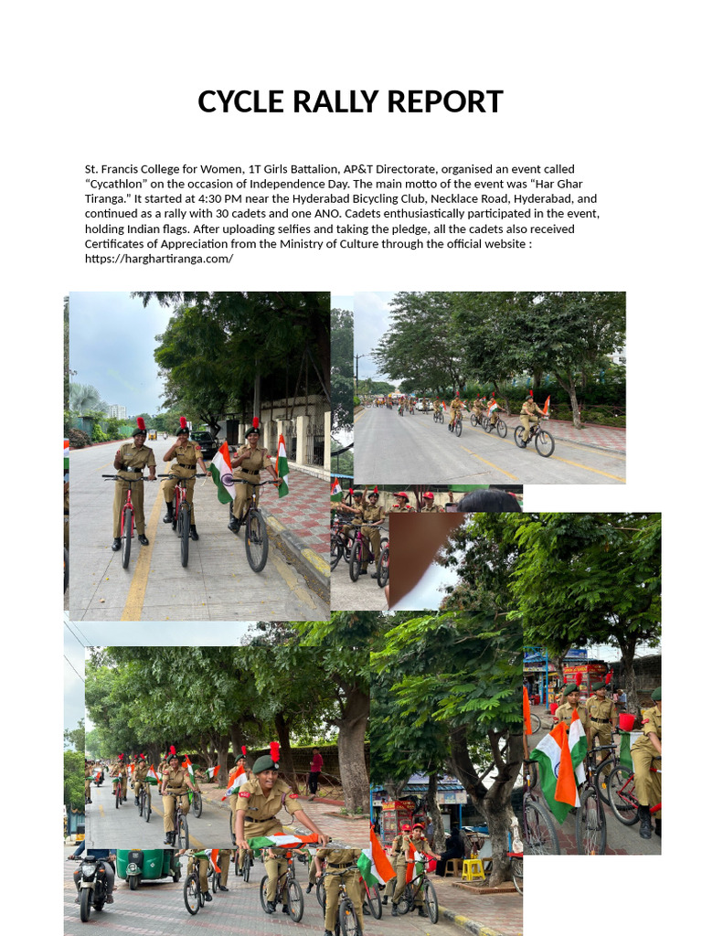 Cycle Rally Report | PDF