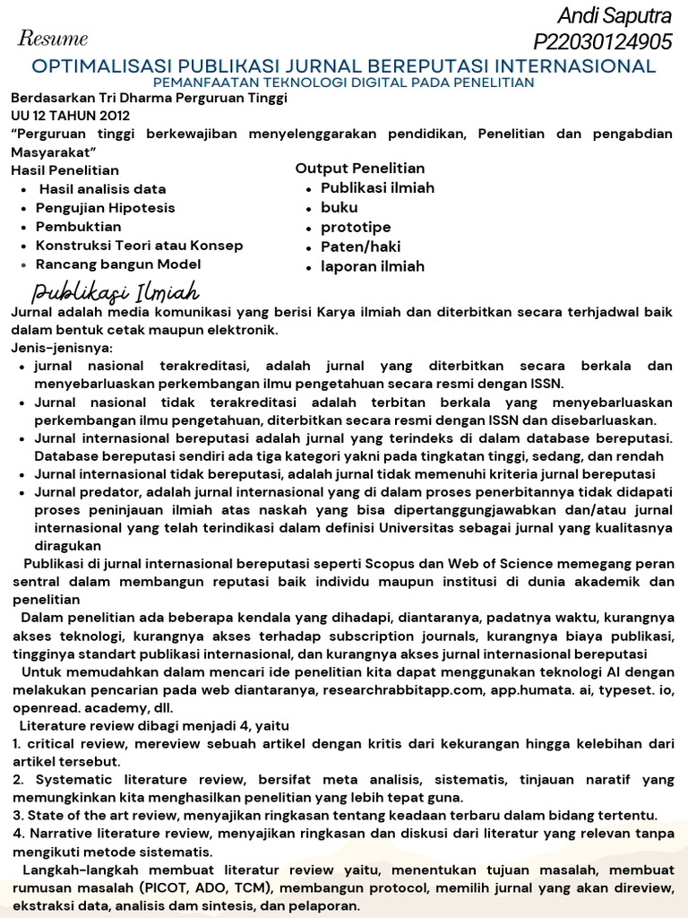 Andi Saputra - Resume | PDF