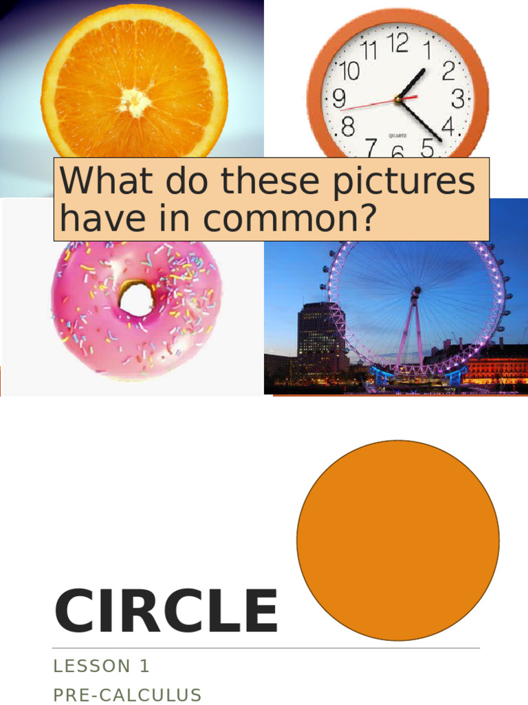Pre Calculus Lesson 1 Circle Part 1 | PDF