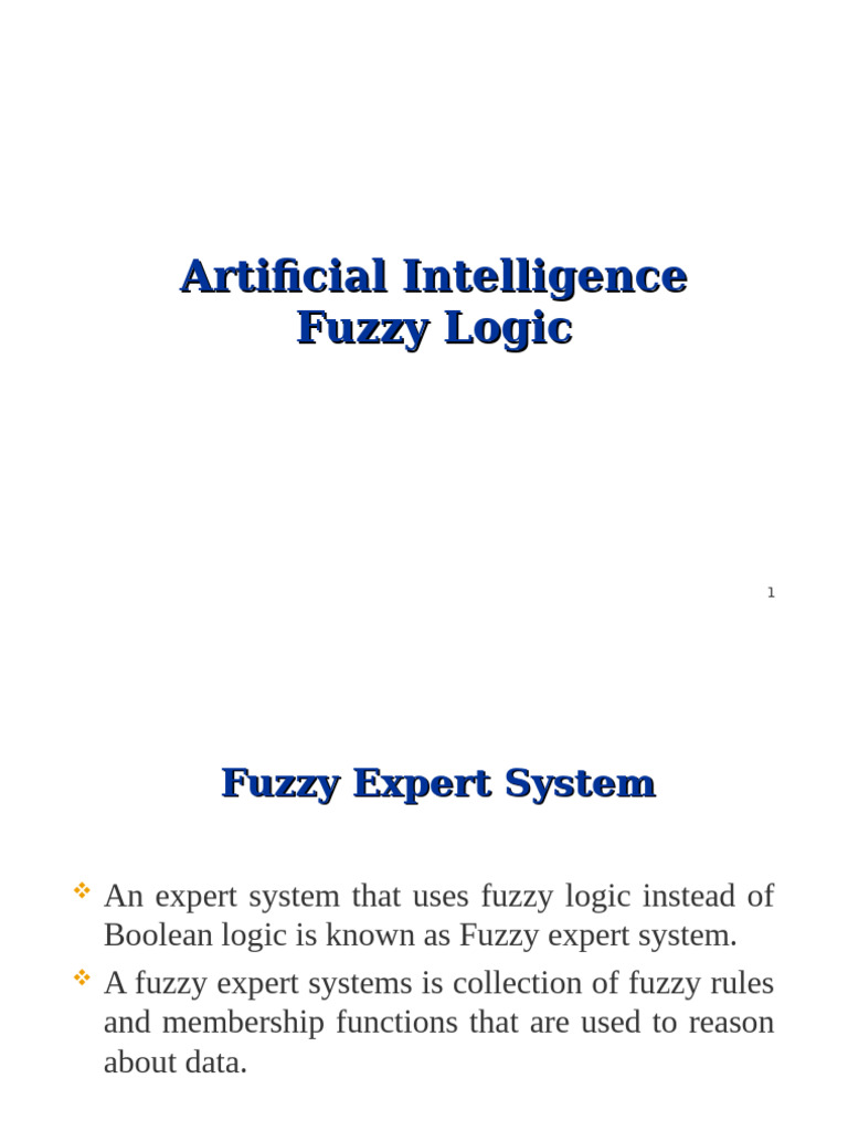 Fuzzy Logic | PDF