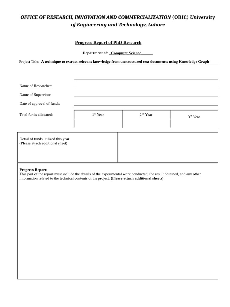 Progress-report | PDF